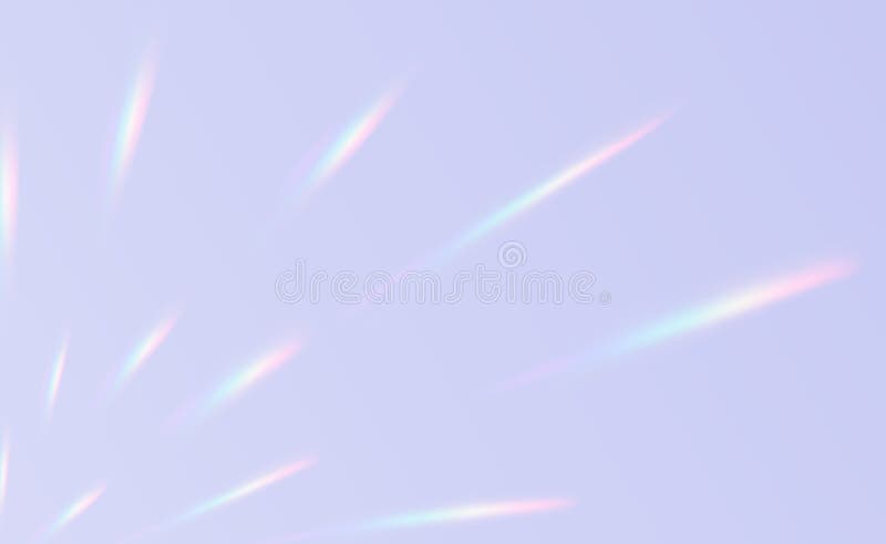 Refraction Effect, Wall with Rainbow Sunlight, Holographic Rays with ...