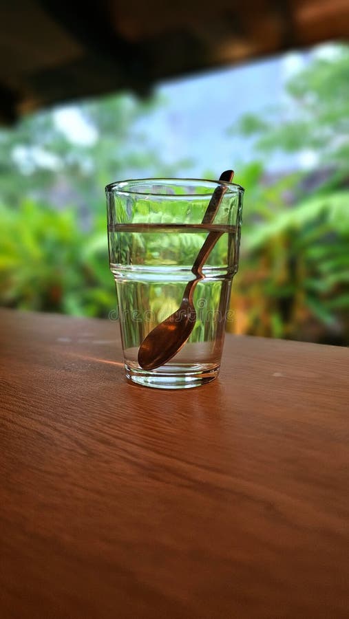 The Refraction Example, the Part of the Spoon Inside Water Appears To ...