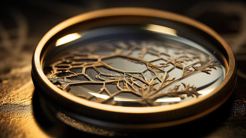 Refraction glass lens stock illustration. Illustration of macro - 343548506