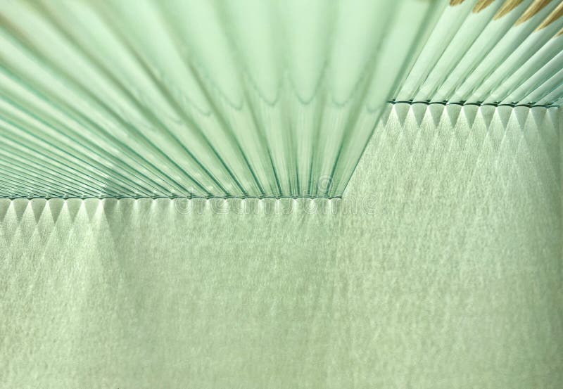 Daylight Shines through Layers of Corrugated Glass Creating Combination ...