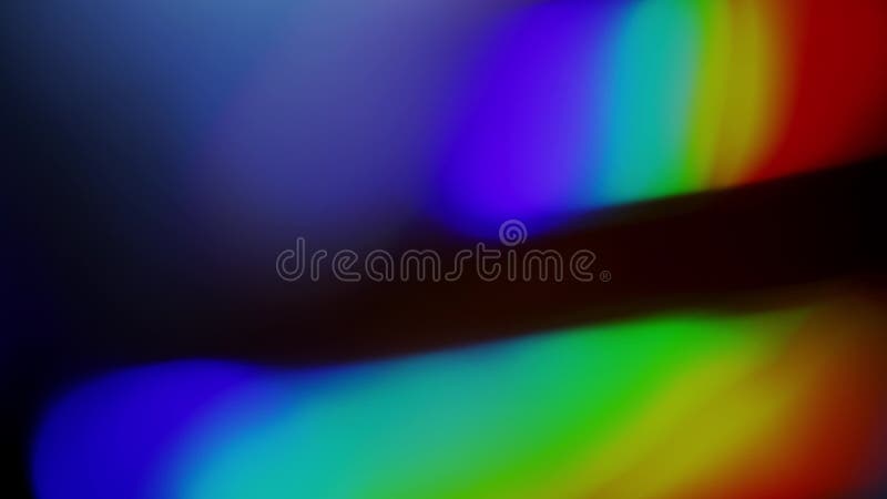 Refraction of Light through a Glass Prism. Rainbow Light Stock Video ...