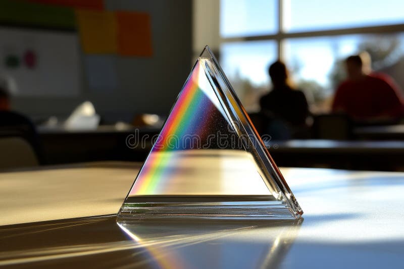 The Refraction of Light through a Prism Generates Colorful Patterns in ...