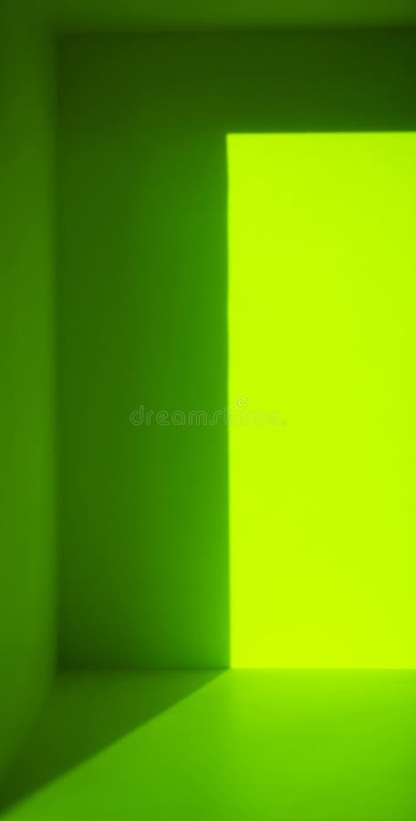 Refraction Light and Shadow Green Fresh Architecture Stock Image ...