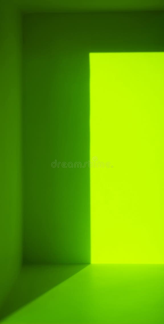 Refraction Light and Shadow Green Fresh Architecture Stock Image ...