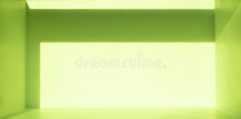 Refraction Light and Shadow Green Fresh Architecture Stock Photo ...