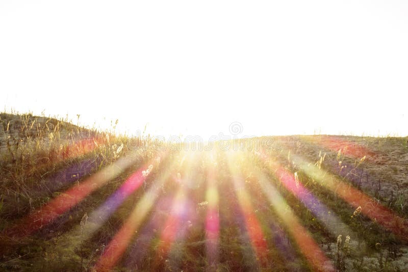 Refraction of the Sun S Rays in Different Colors Stock Photo - Image of ...