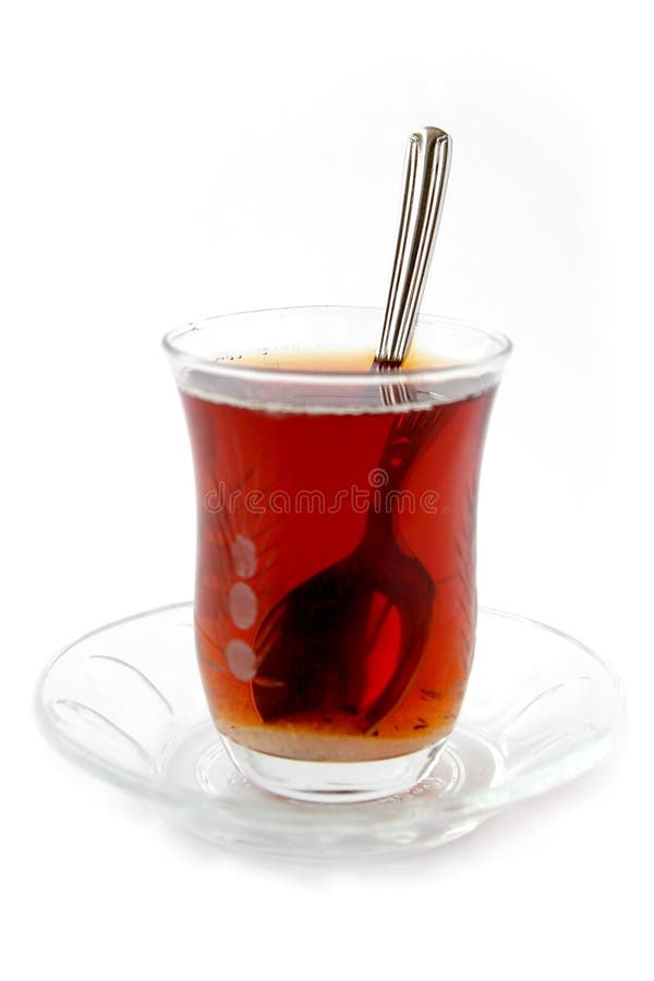 Refraction in tea stock image. Image of glass, cube, scarlet - 5318047