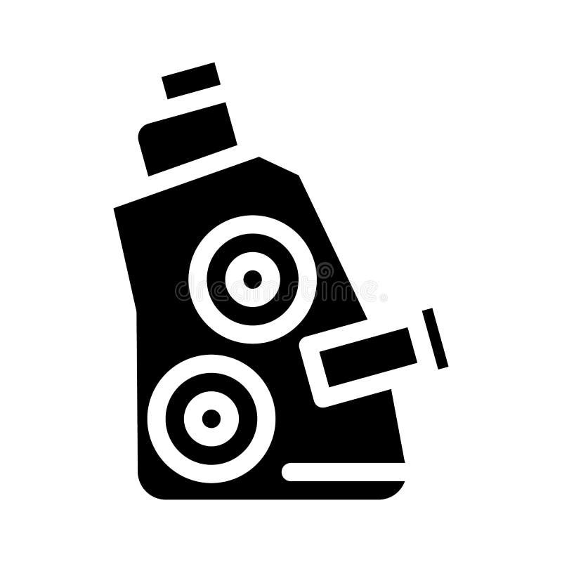Refractometer Lab Equipment Glyph Icon Vector Illustration Stock Vector Illustration Of