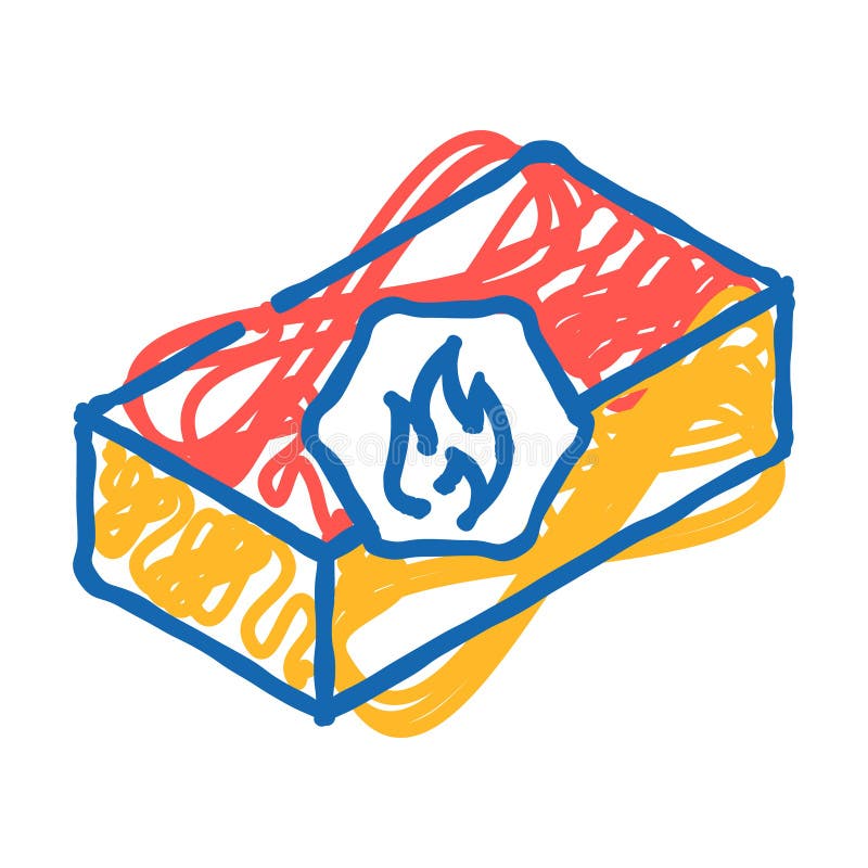 Refractory Brick Icon Doodle Illustration Stock Vector - Illustration ...