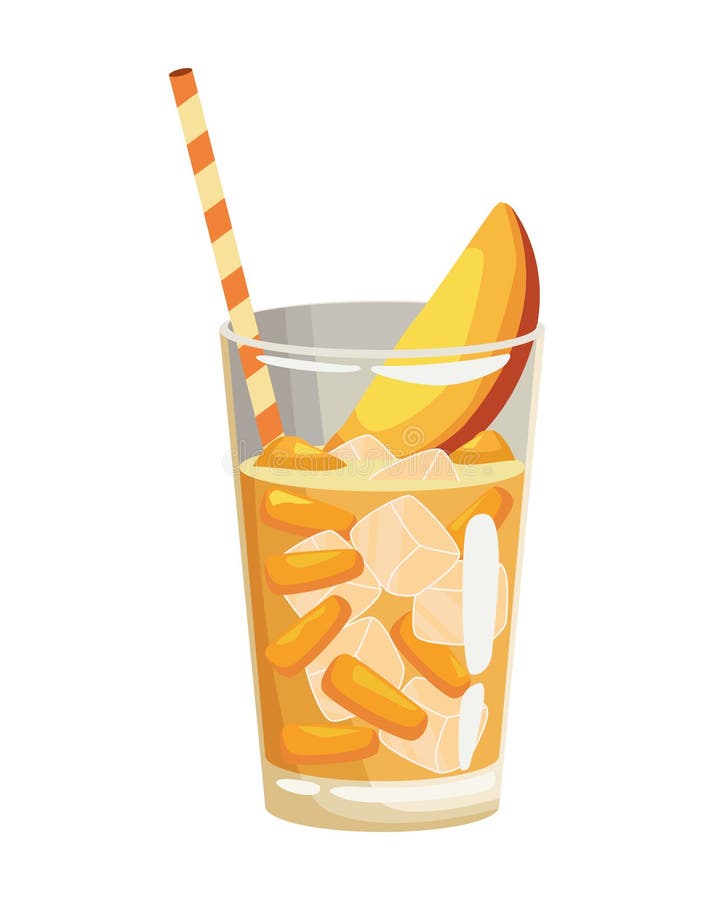 Refrescar La Bebida De Mango Ilustración del Vector - Ilustración de ...