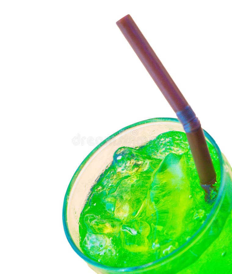 Refrescos Verdes Del Sabor De La Fruta Foto de archivo - Imagen de ...