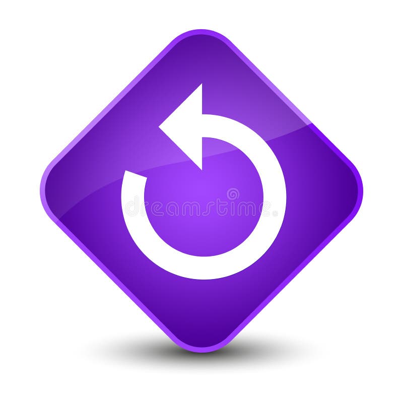 Refresh Arrow Icon Elegant Purple Diamond Button Stock Illustration ...