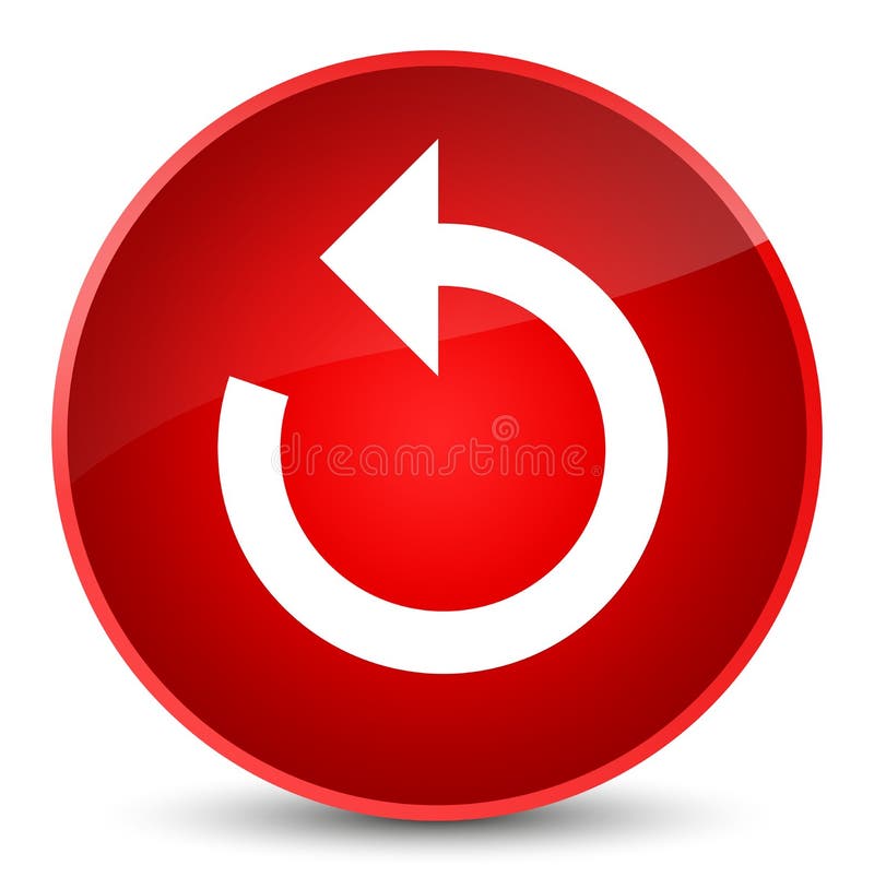 Refresh Arrow Icon Elegant Red Round Button Stock Illustration ...