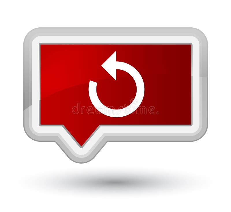 Refresh Arrow Icon Prime Red Banner Button Stock Illustration ...