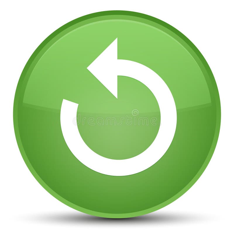 Refresh Arrow Icon Special Soft Green Round Button Stock Illustration ...