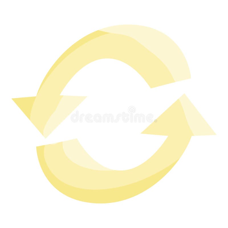Refresh Arrows Icon, Cartoon Style Stock Vector - Illustration of ...