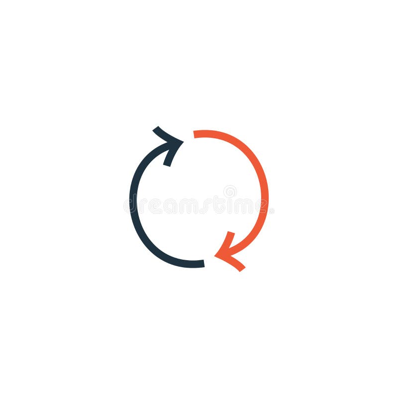 Circle Double Arrows Stock Illustrations – 608 Circle Double Arrows ...