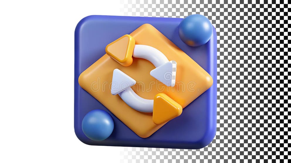 Refresh Arrows Icon, Symbolizing Update, Sync, and Reload Png Transparent Image Generative AI ...