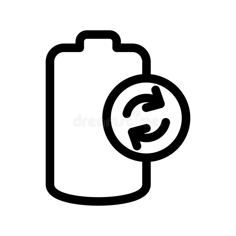 Refresh battery icon stock vector. Illustration of power - 219806079