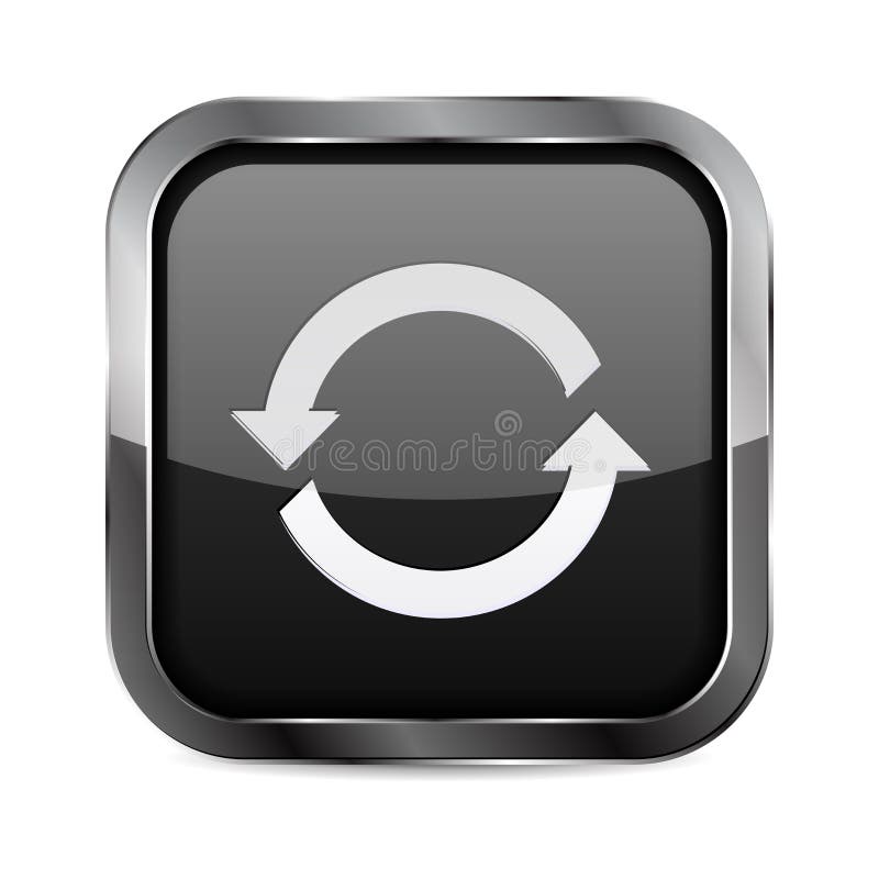 Refresh button stock illustration. Illustration of refresh - 10634159