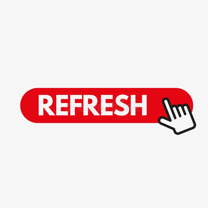 Refresh Button and Cursor Clicking. Vector Icon Stock Vector ...