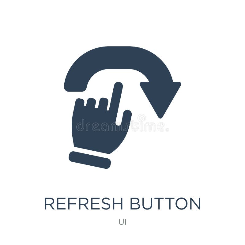 Refresh Button Icon in Trendy Design Style. Refresh Button Icon ...