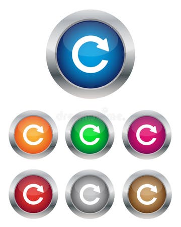 Refresh buttons stock vector. Illustration of computer - 22863921