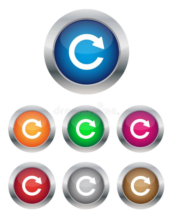Refresh buttons stock vector. Illustration of computer - 22863921