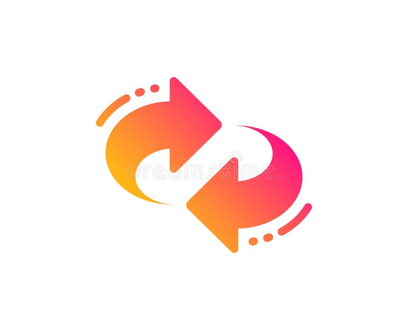 Refresh, Change Arrow Icon. Rotation Arrowhead. Vector Stock Vector ...