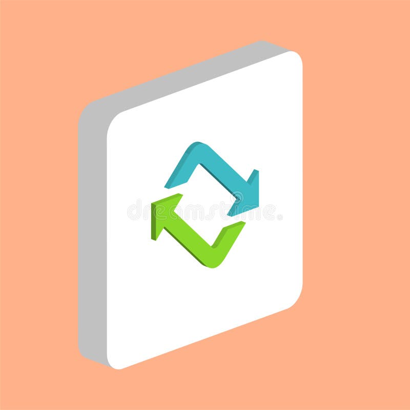 Refresh computer symbol stock illustration. Illustration of cycle ...