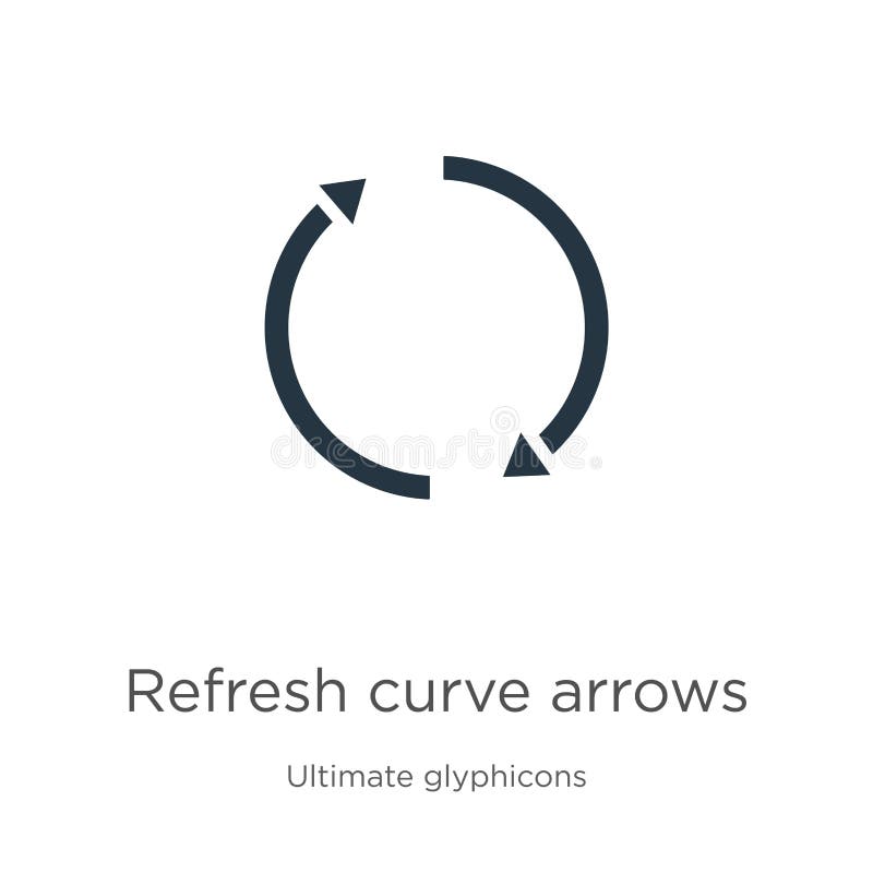 Refresh Curve Arrows Icon Vector. Trendy Flat Refresh Curve Arrows Icon ... Refresh Curve Arrows Icon Vector. Trendy Flat Refresh Curve Arrows Icon ...