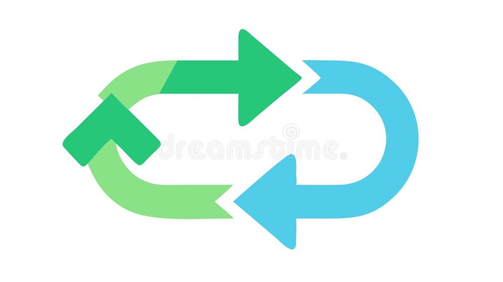 Refresh Cycle Reload Sync Arrows, Vector Design Generative AI Stock ...
