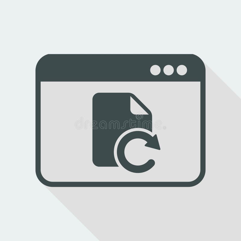 Refresh data icon stock vector. Illustration of glyph - 109332347