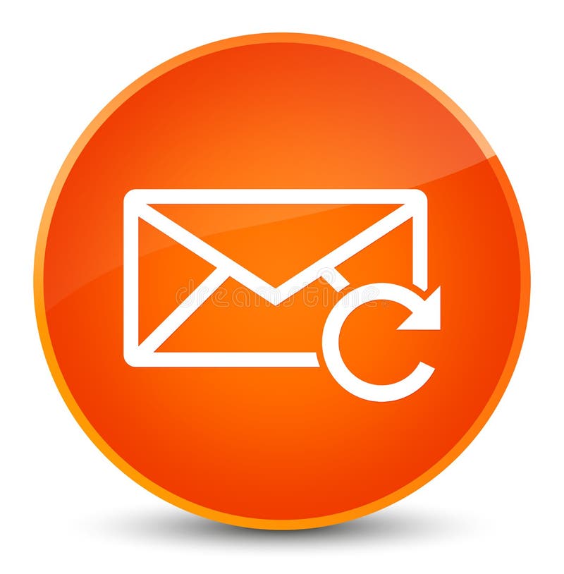Orange Email Icon Clipart