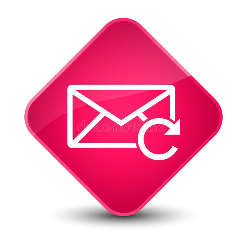 Refresh Email Icon Elegant Pink Diamond Button Stock Illustration ...