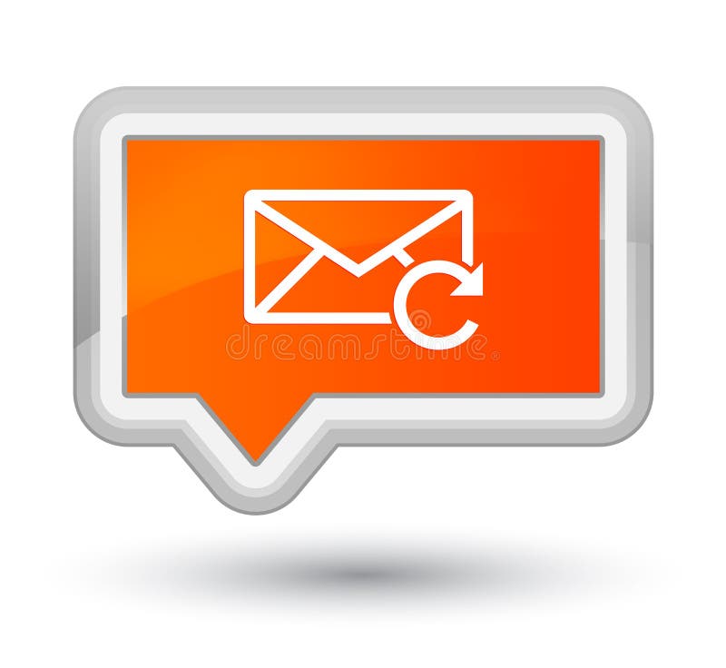Refresh Email Icon Prime Orange Banner Button Stock Illustration ...