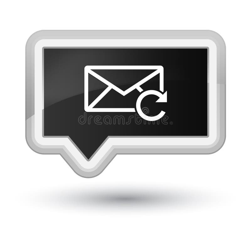 Refresh Email Icon Prime Black Banner Button Stock Illustration ...