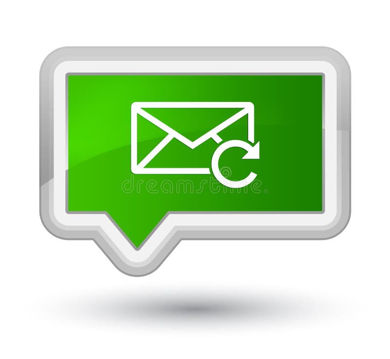 Refresh Email Icon Prime Green Banner Button Stock Illustration ...
