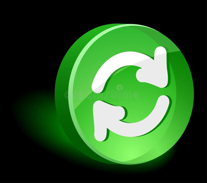 Refresh Icon. stock vector. Illustration of computer - 10418017