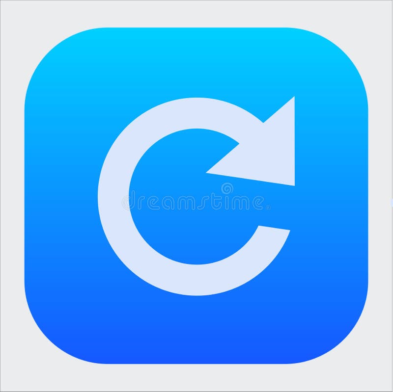 Refresh Icon Button for Mobile and Website and Mobile Icons Stock ...