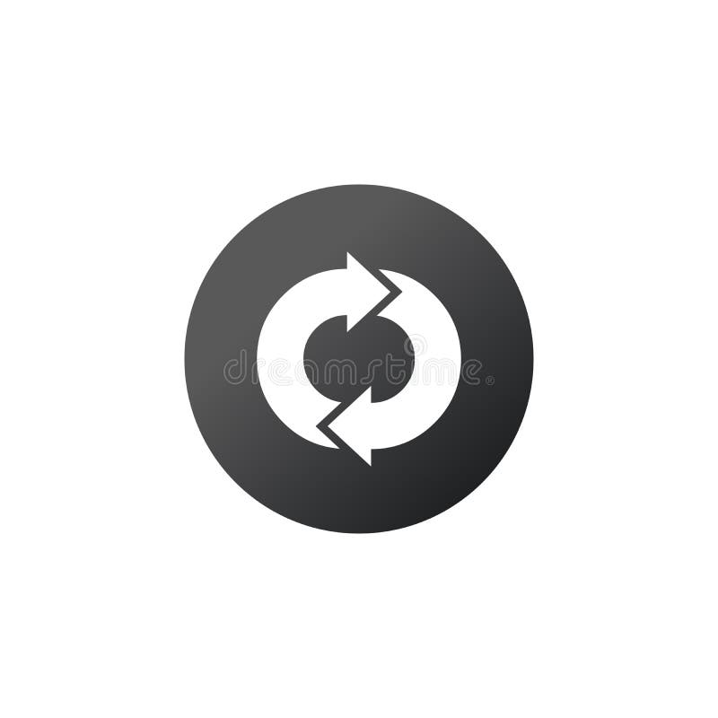 Refresh Icon Button. Stock Vector Illustration Isolated on White ...