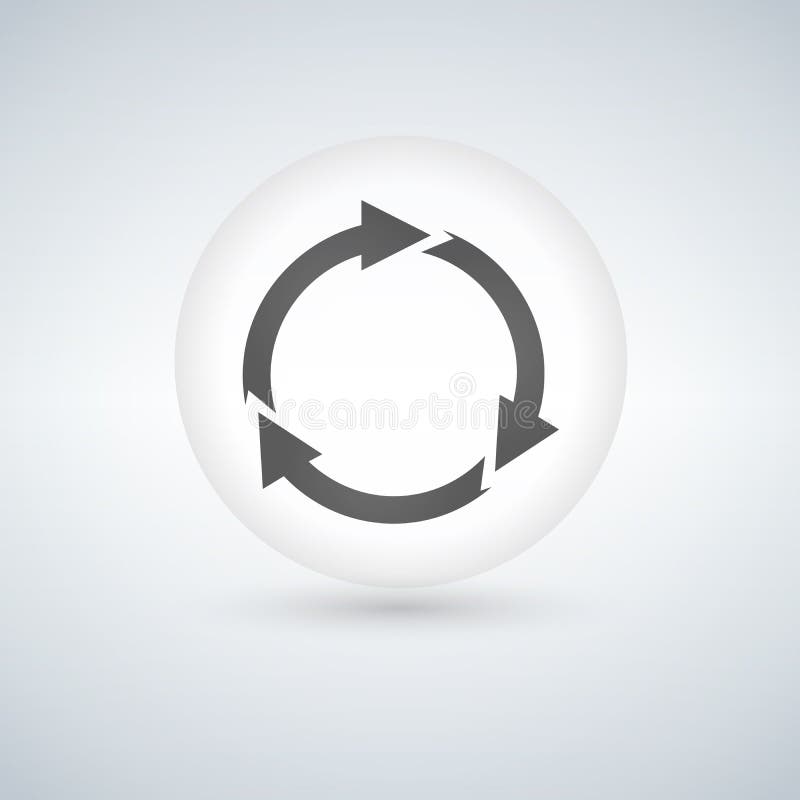 Refresh Circle Creative Symbol Concept. Clean Star, Mix, Group of Three ...