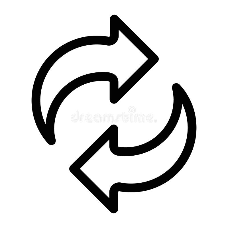 Refresh Icon Design in Filled and Outlined Style Stock Vector ...
