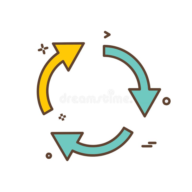 Refresh icon design vector stock vector. Illustration of graphic ...