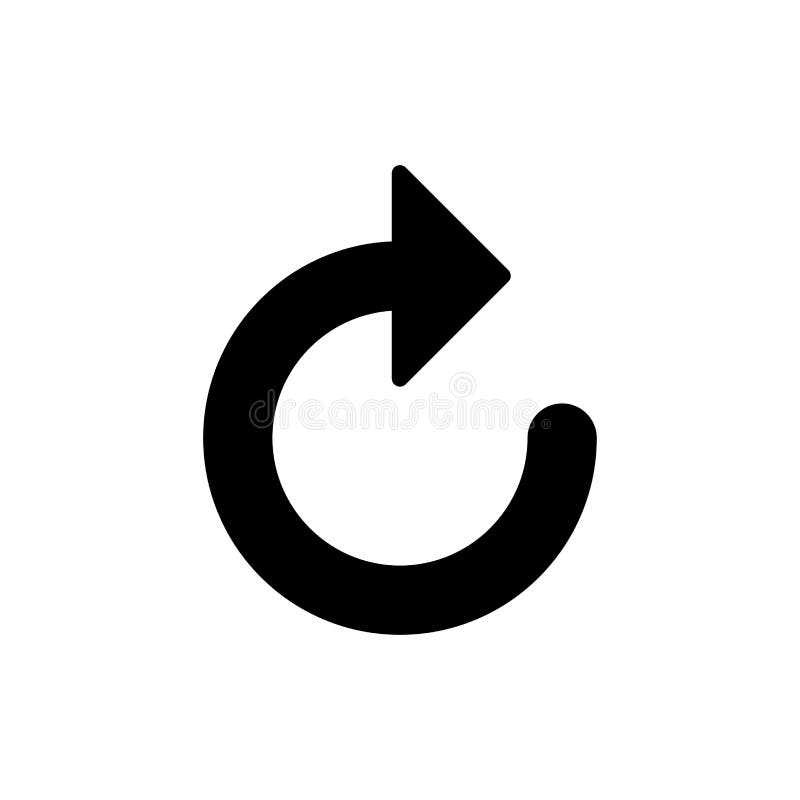 Refresh Icon Flat Vector Template Design Trendy Stock Illustration ...