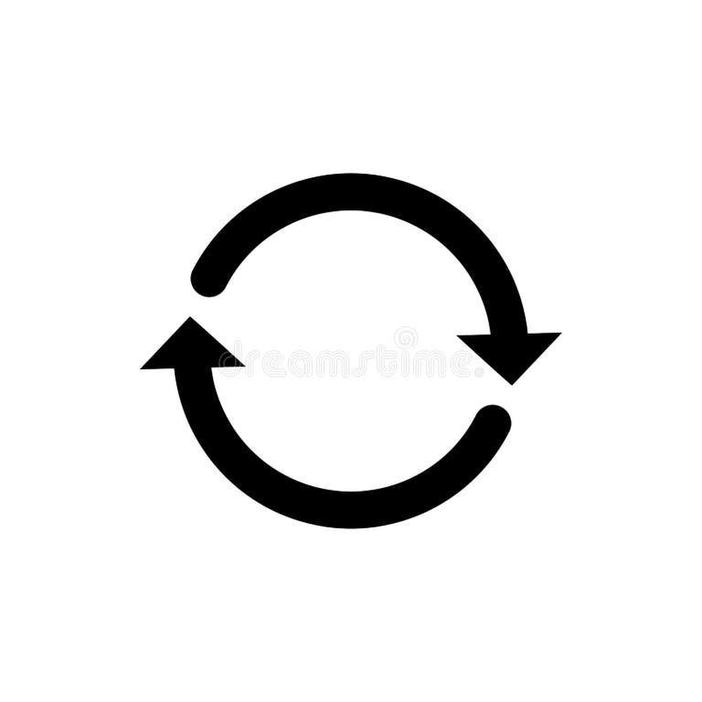 Refresh Icon Flat Vector Template Design Trendy Stock Illustration ...