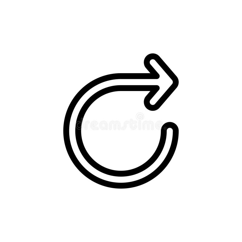 Refresh Icon Flat Vector Template Design Trendy Stock Vector ...