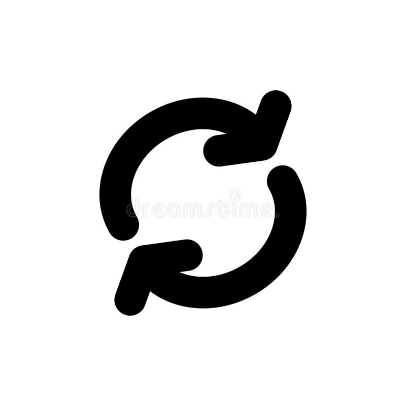 Refresh Icon Flat Vector Template Design Trendy Stock Vector ...