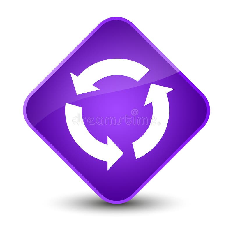 Refresh Icon Elegant Purple Diamond Button Stock Illustration ...