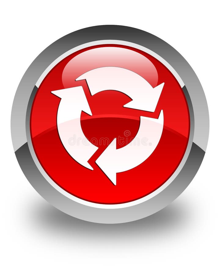 Refresh Icon Glossy Red Round Button Stock Illustration - Illustration ... Refresh Icon Glossy Red Round Button Stock Illustration - Illustration ...
